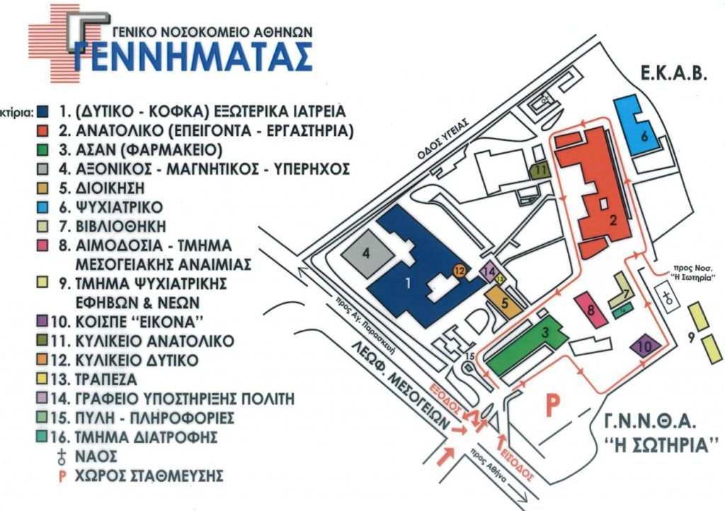 Διεύθυνση Νοσοκομείου – Γενικό Νοσοκομείο Αθήνας
